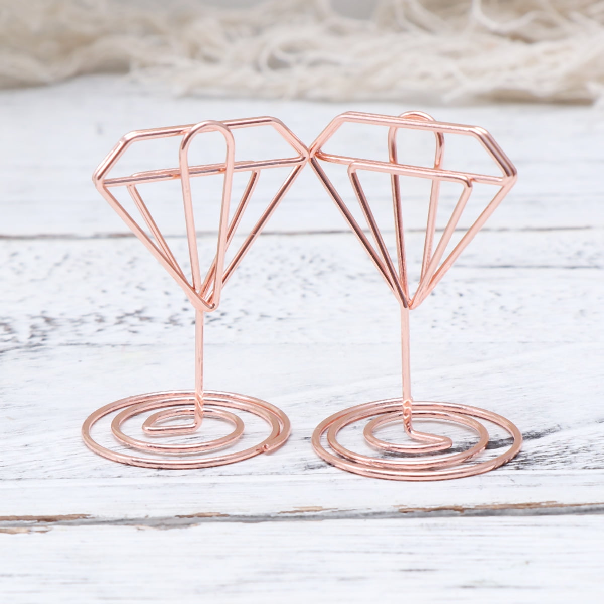 WHAMVOX Golden Metal Photo Holder Clip for Note Clipping Perfect for ...