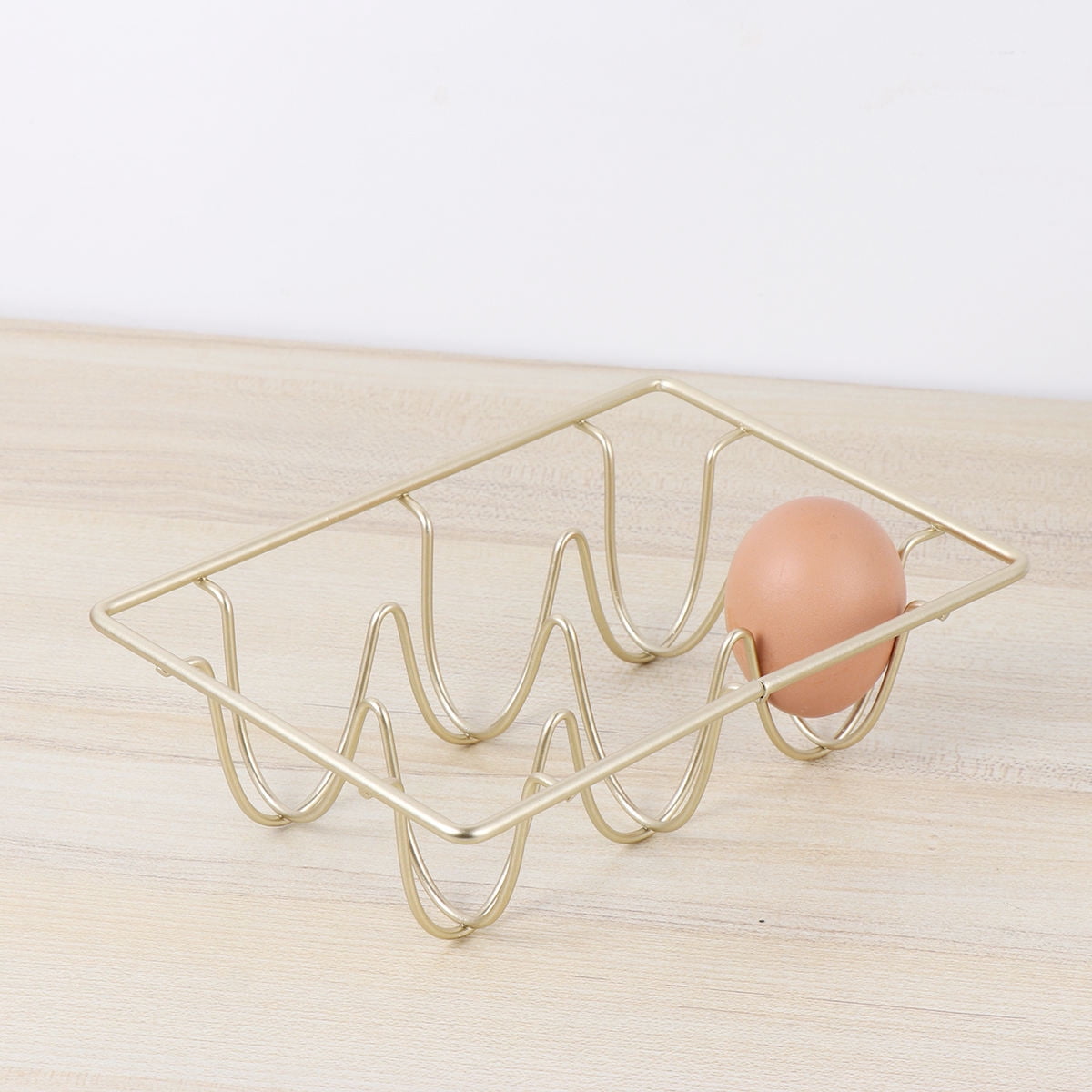 WHAMVOX Golden Wire Design Egg Racks for Fridge and Kitchen Use 1Pack ...