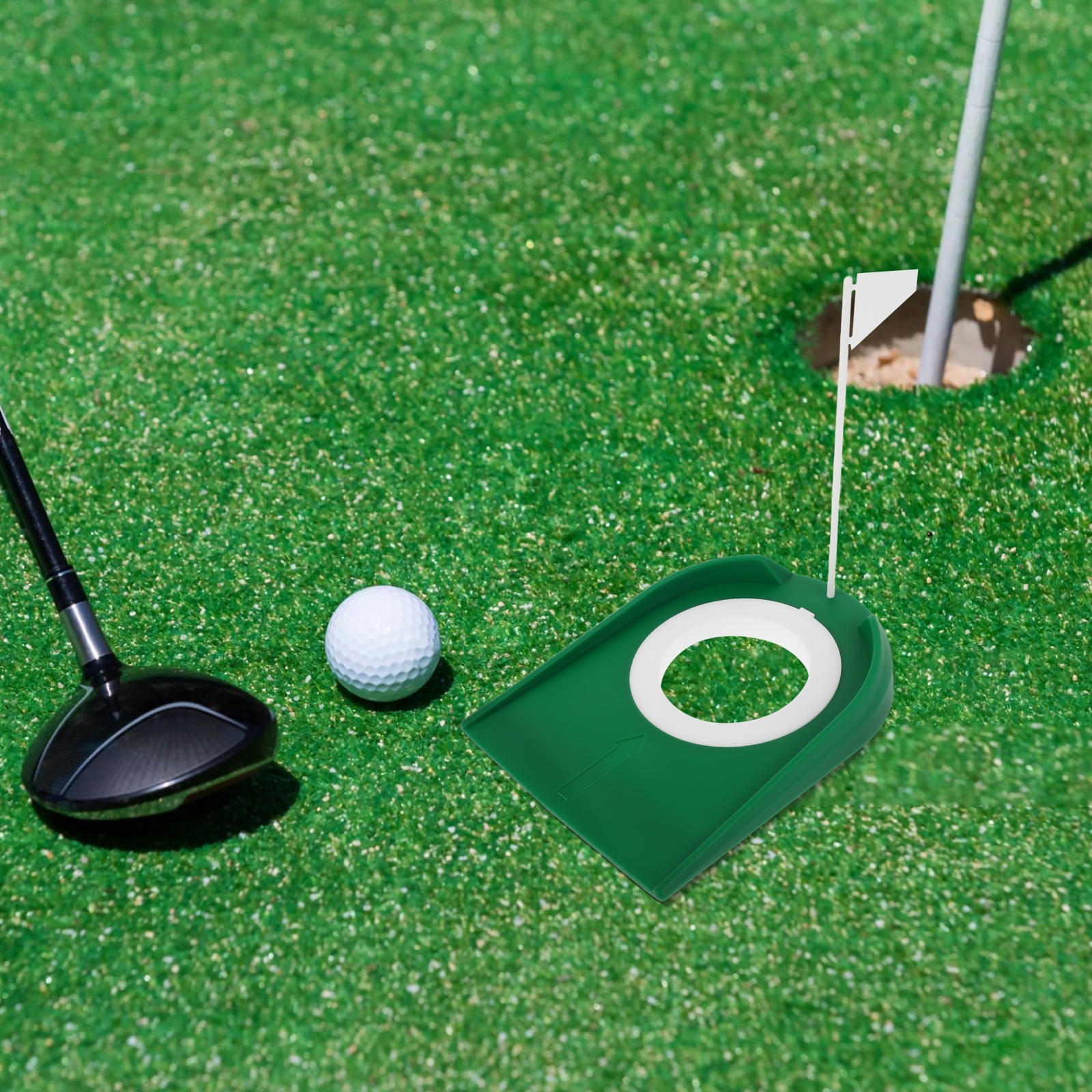WHAMVOX Golf Putting Cup With Flag Portable Golf Putting Trainer Indoor ...