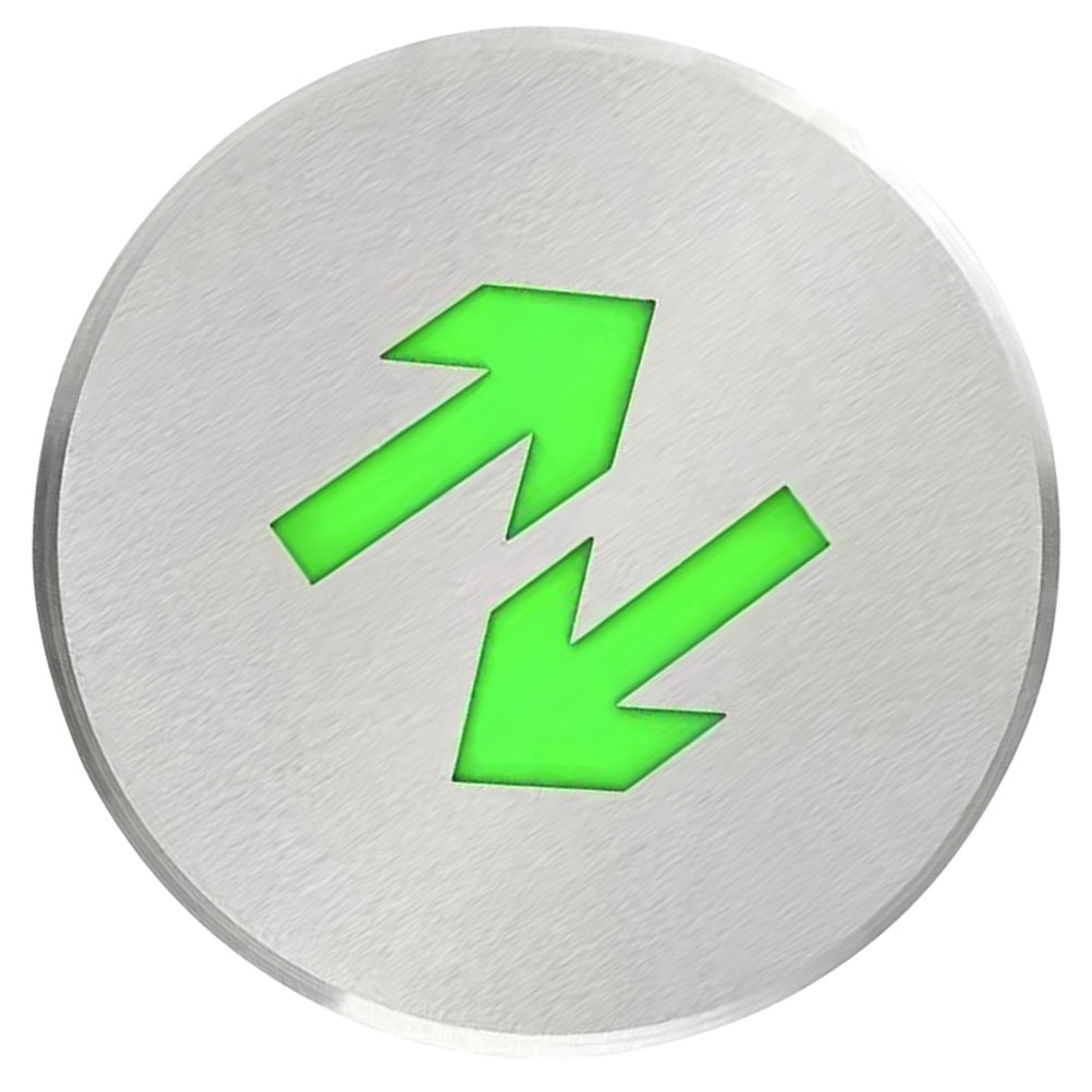 WHAMVOX Ground Evacuation Indicator Sign Luminous Bidirectional Exit ...