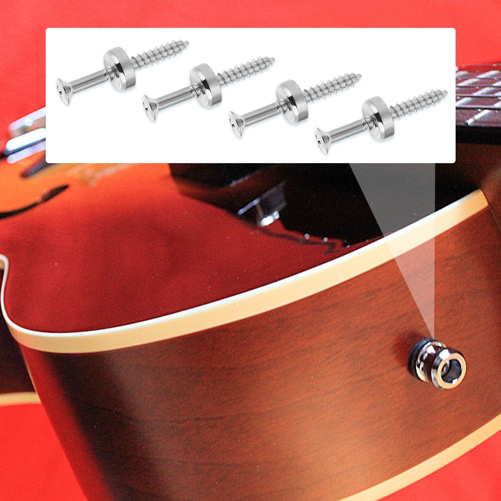 WHAMVOX Guitar Neck Joint Bushing with Builtin Gasket to Reduce Noise ...