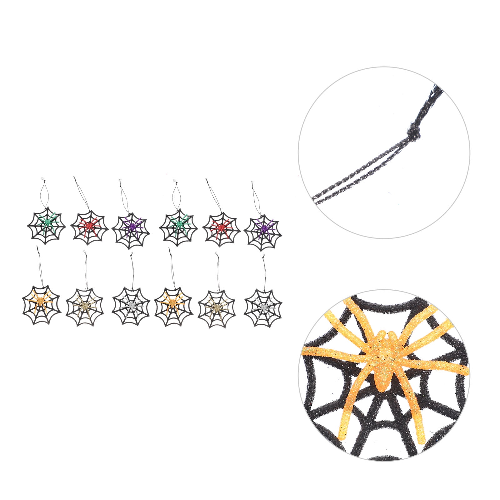 WHAMVOX Halloween Decorative Props with Lifelike Spider Webs for Party ...