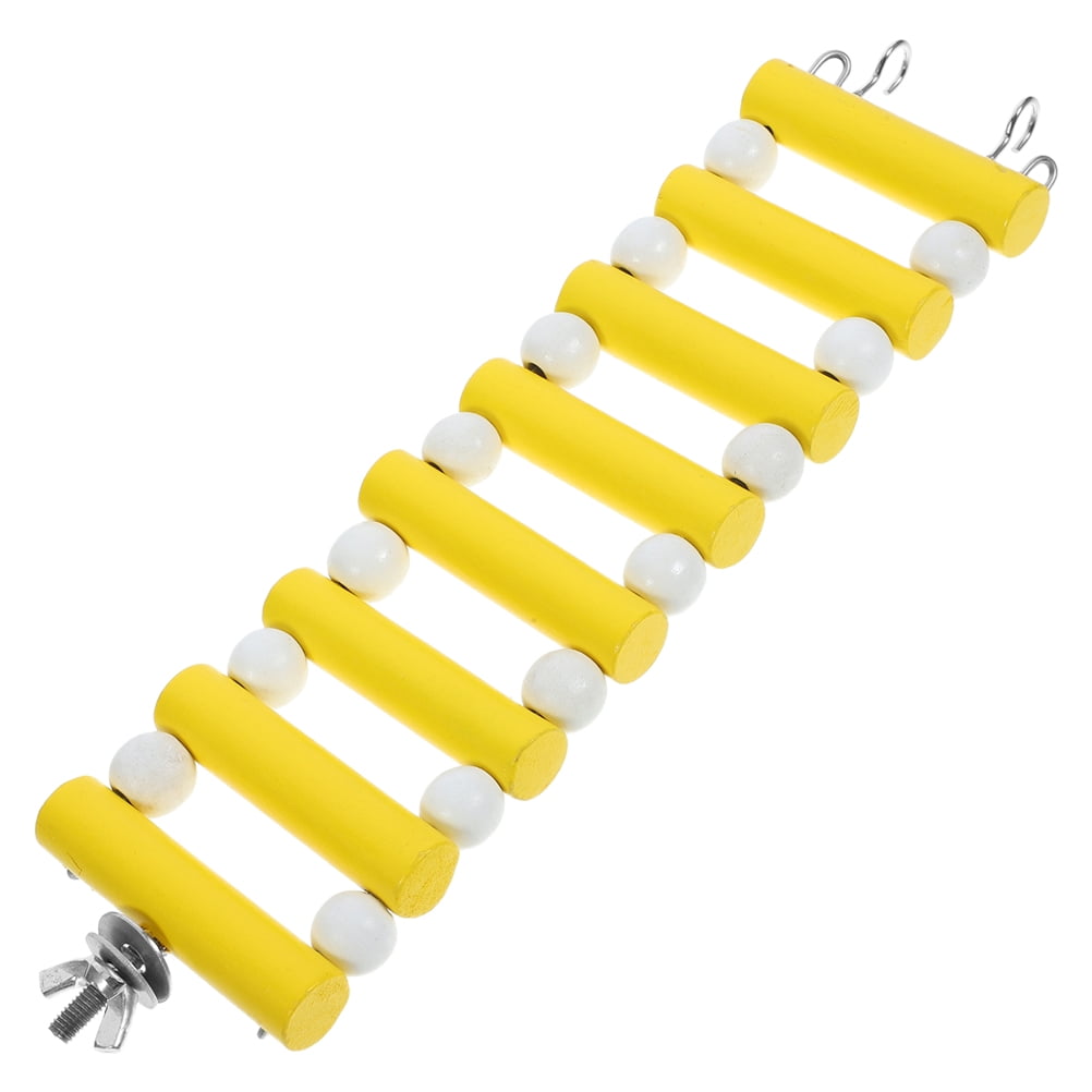 SEWCHICS Wood Rat Ladder Yellow Small Animals Playtime 1 Set 11.8X2.4X0 ...
