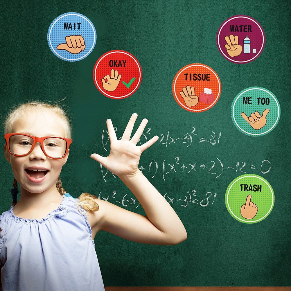 WHAMVOX Hand Signal Posters for Classroom Decoration with Vibrant ...