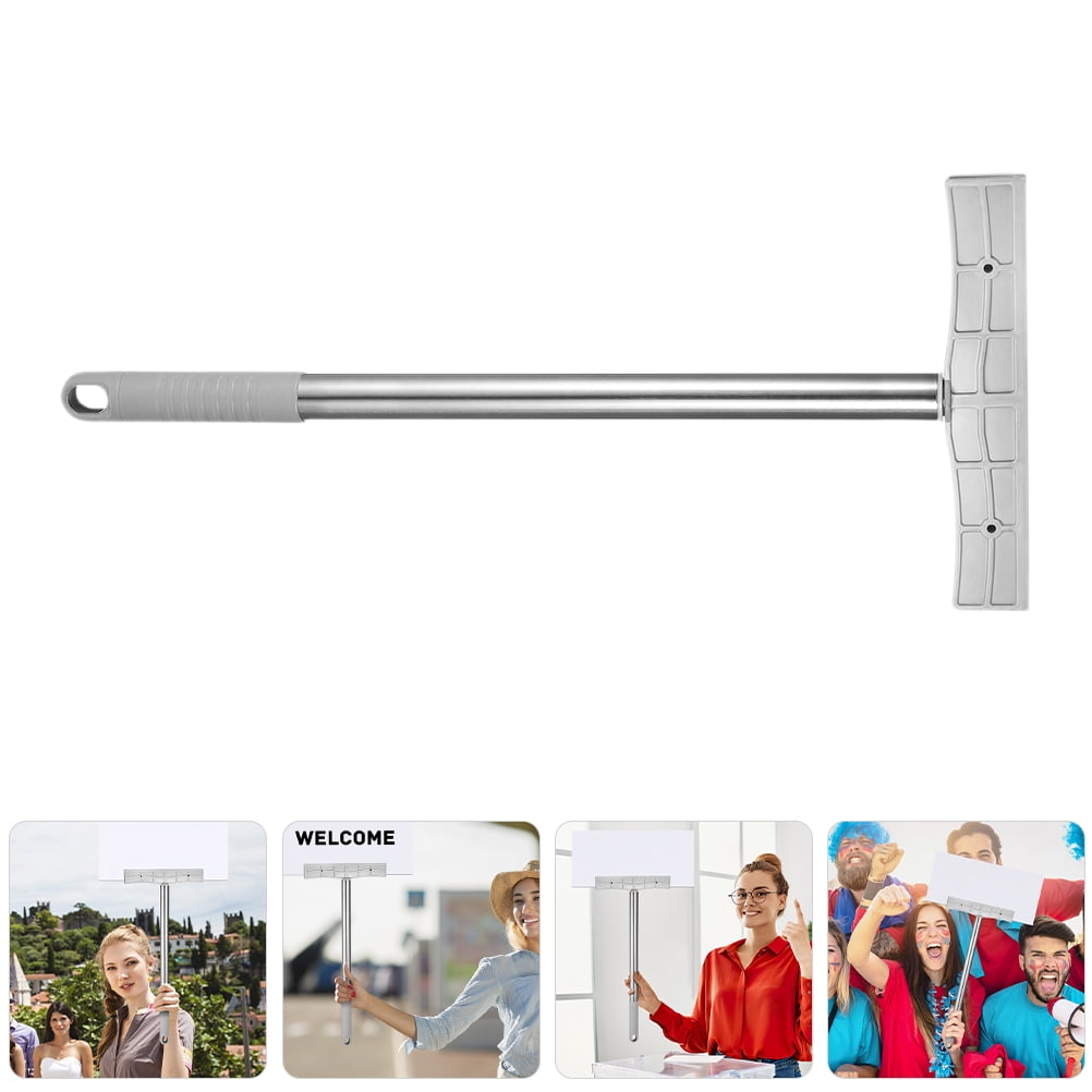 WHAMVOX Handheld Sign Holder Stainless Steel Handheld Billboard Holder ...