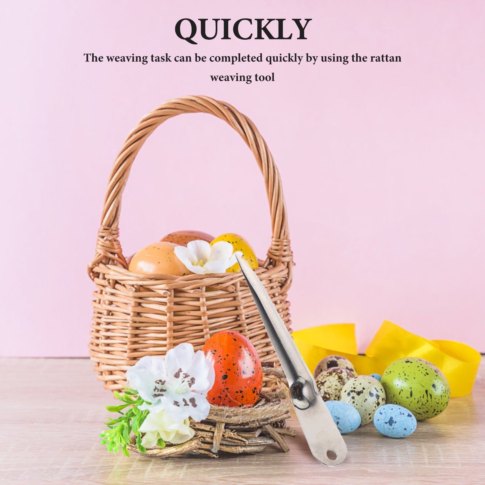 WHAMVOX Handicraft Rattan Weaving Tool Metal Furniture Weaving Wicker ...