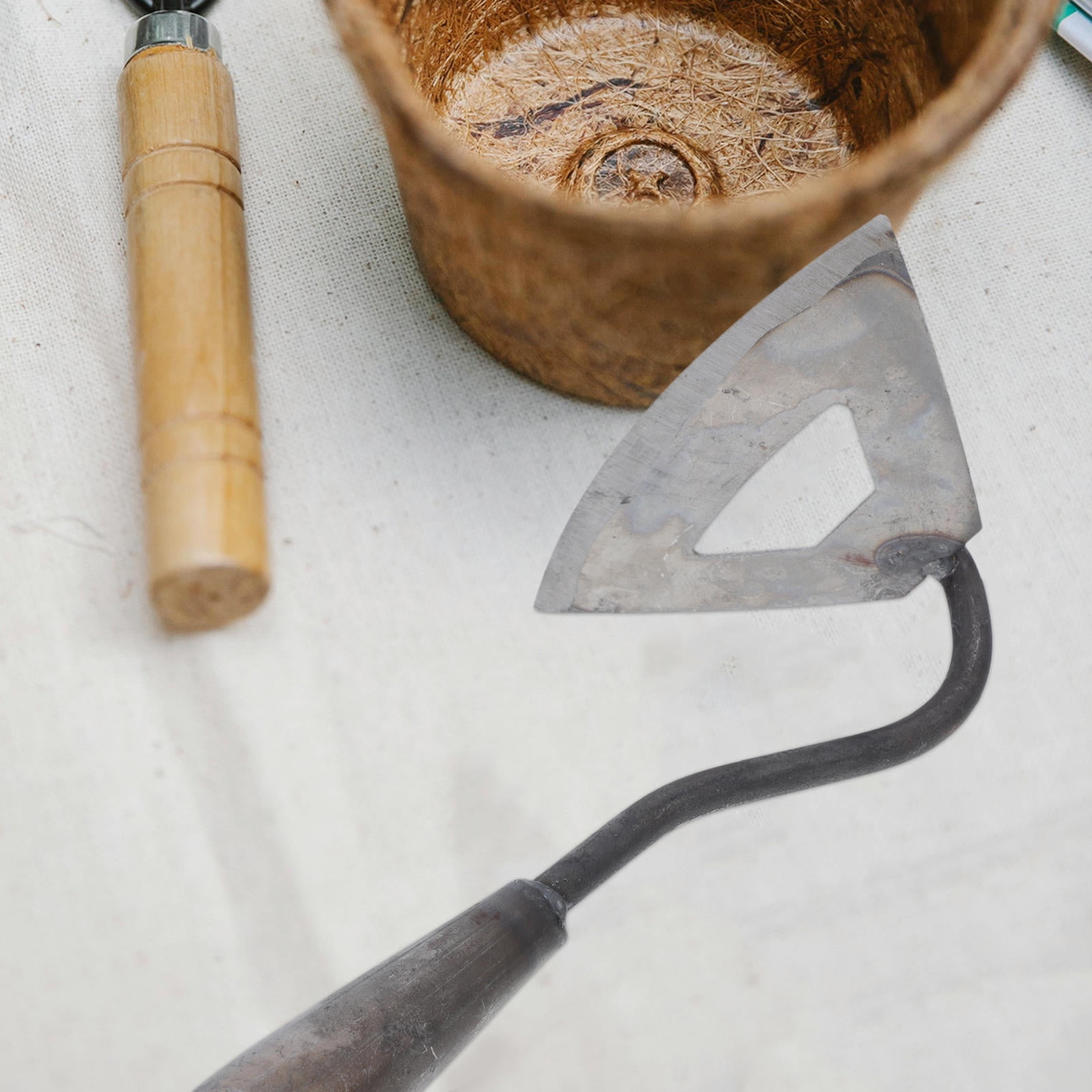 WHAMVOX Hardened Hollow Hole Agricultural Hoe Weeding Hoe Heavy Duty ...