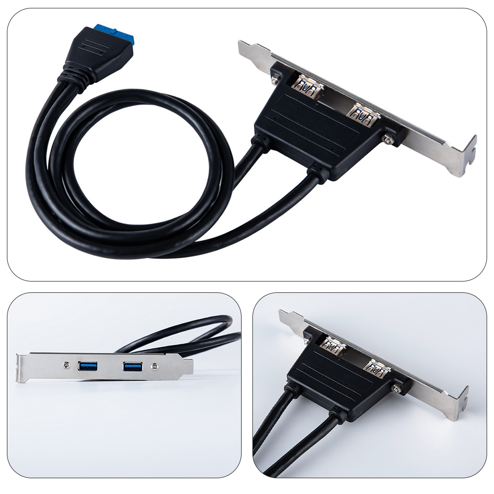 WHAMVOX Header Connector Converter 20pin USB to Dual USB 3.0 PCI Slot ...