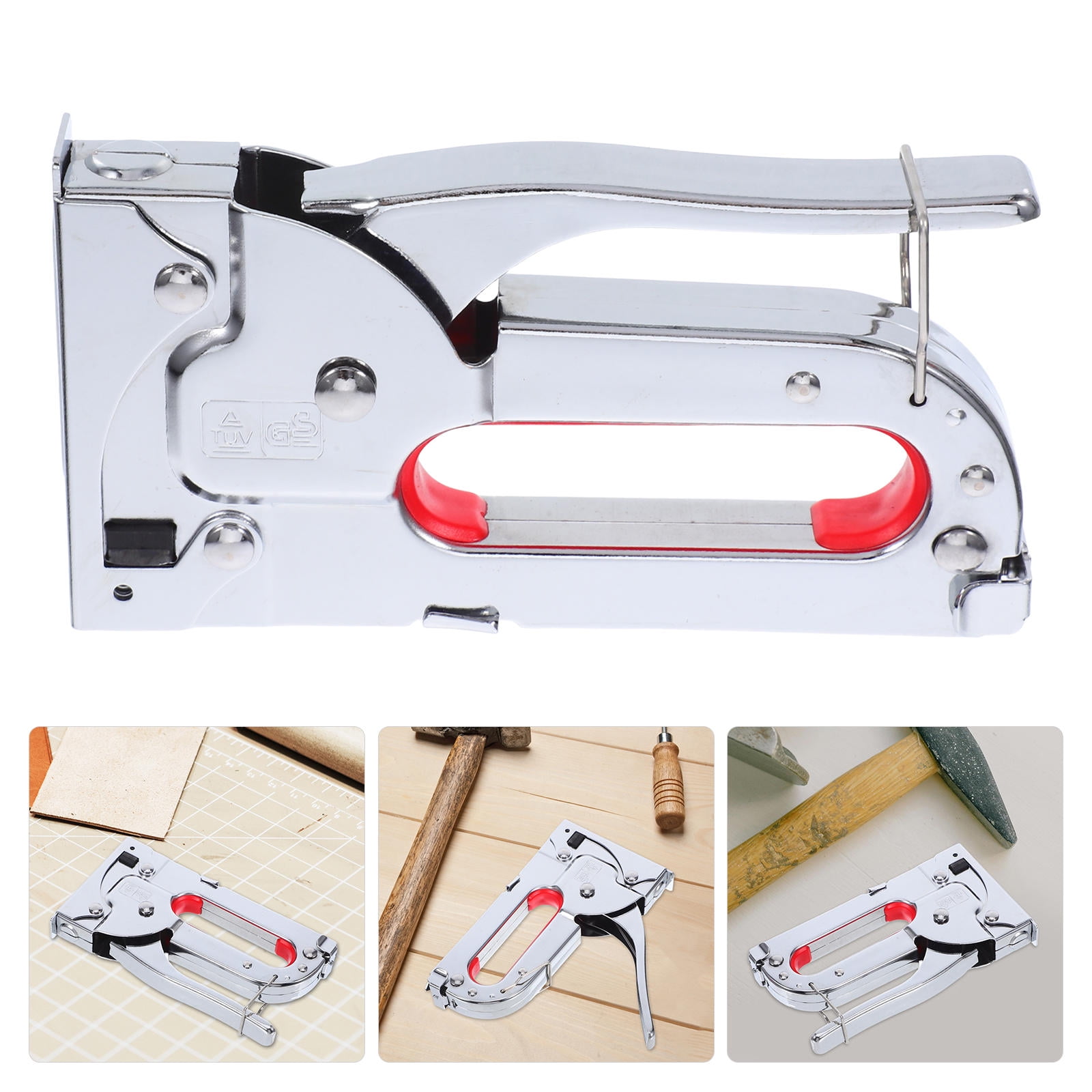 WHAMVOX Heavy Duty 3-In-1 Manual Stapler Nail Stapler Wire Stapler Brad ...