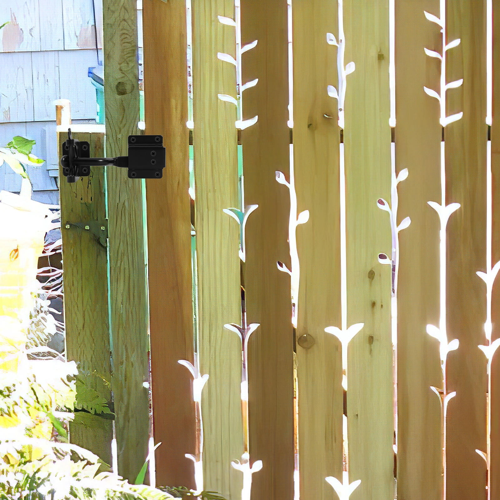 WHAMVOX Heavy Duty Self-Locking Gate Latch Outdoor Fence Lever Door ...