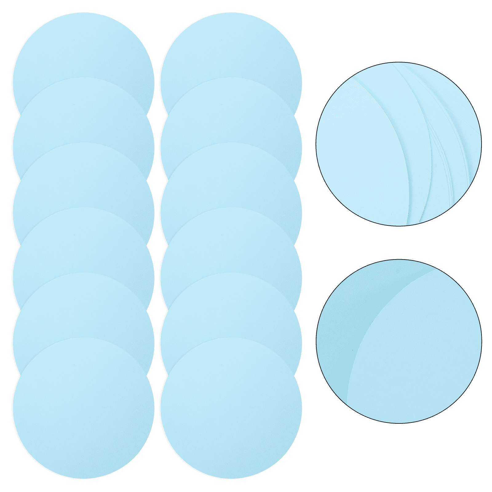 Luxshiny Crafting Round Cardboard Sky-Blue 20Pcs 6.7X6.7X0.04In ...