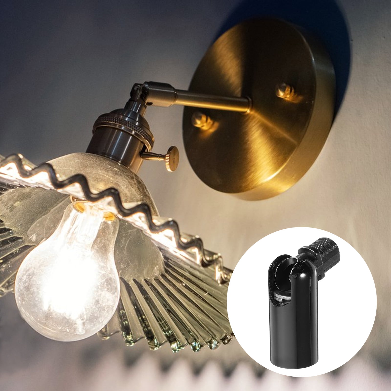 WHAMVOX Hemoton 2Pcs Adapter for Pendant Lights Metal Angled Ceiling ...