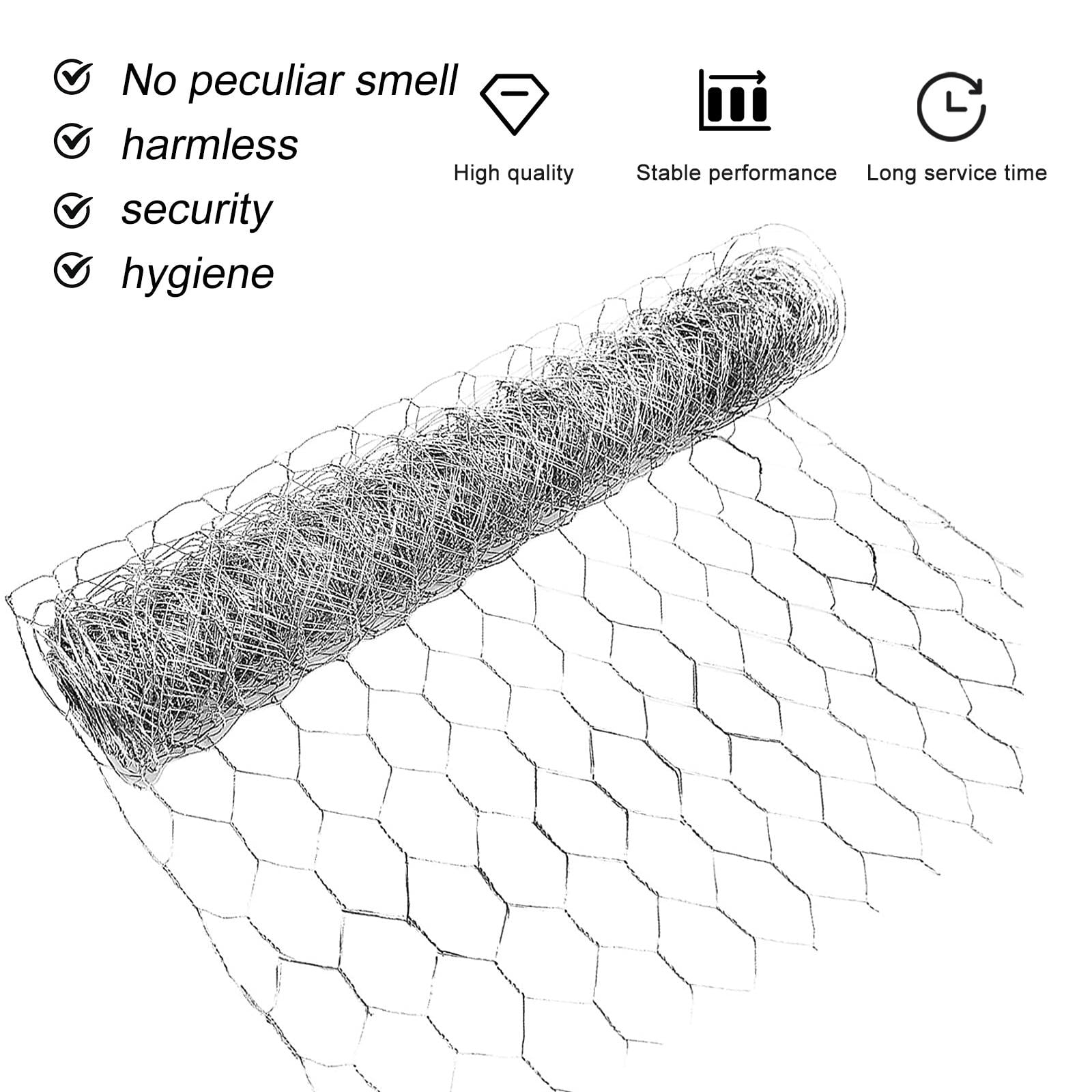 WHAMVOX Hexagonal Gardening Chicken Wire Mesh Livestock Fence Breeding ...