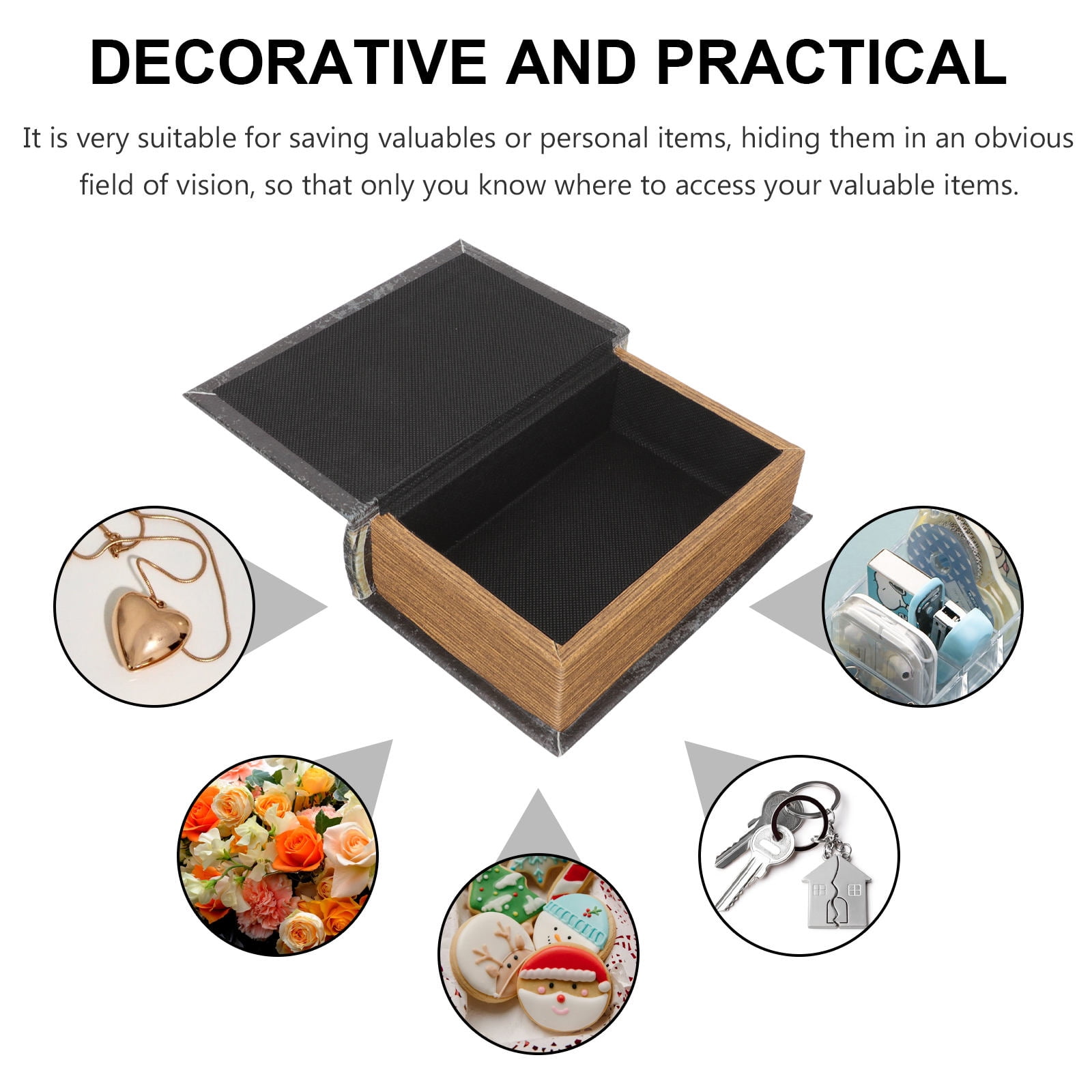 WHAMVOX Holder Party Bible Storage Box Gift Box Paper Boxes Bible Decor ...