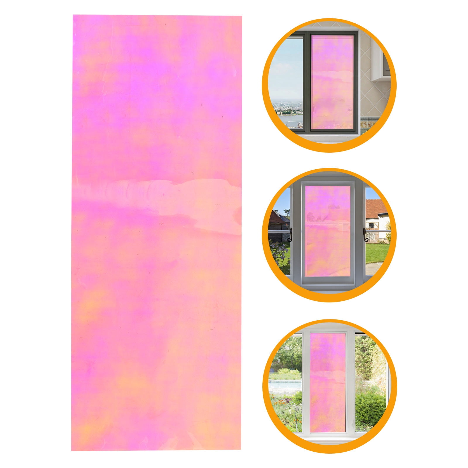 WHAMVOX Holographic Window Film Iridescent Film Clear Window Privacy ...