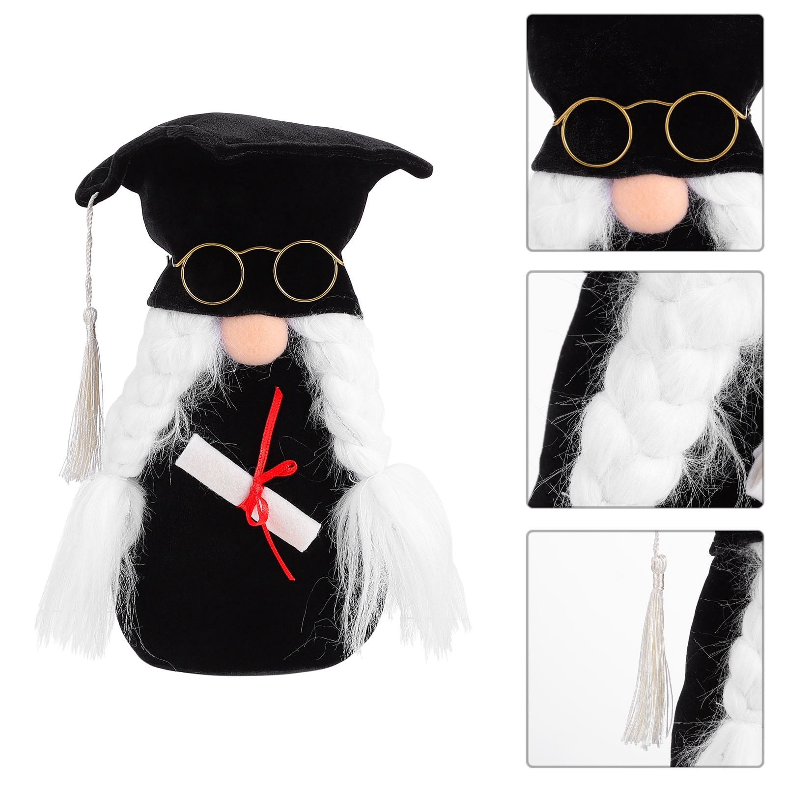WHAMVOX Home Decor Graduation Themed Doll Graduate Gnome Plush Child ...