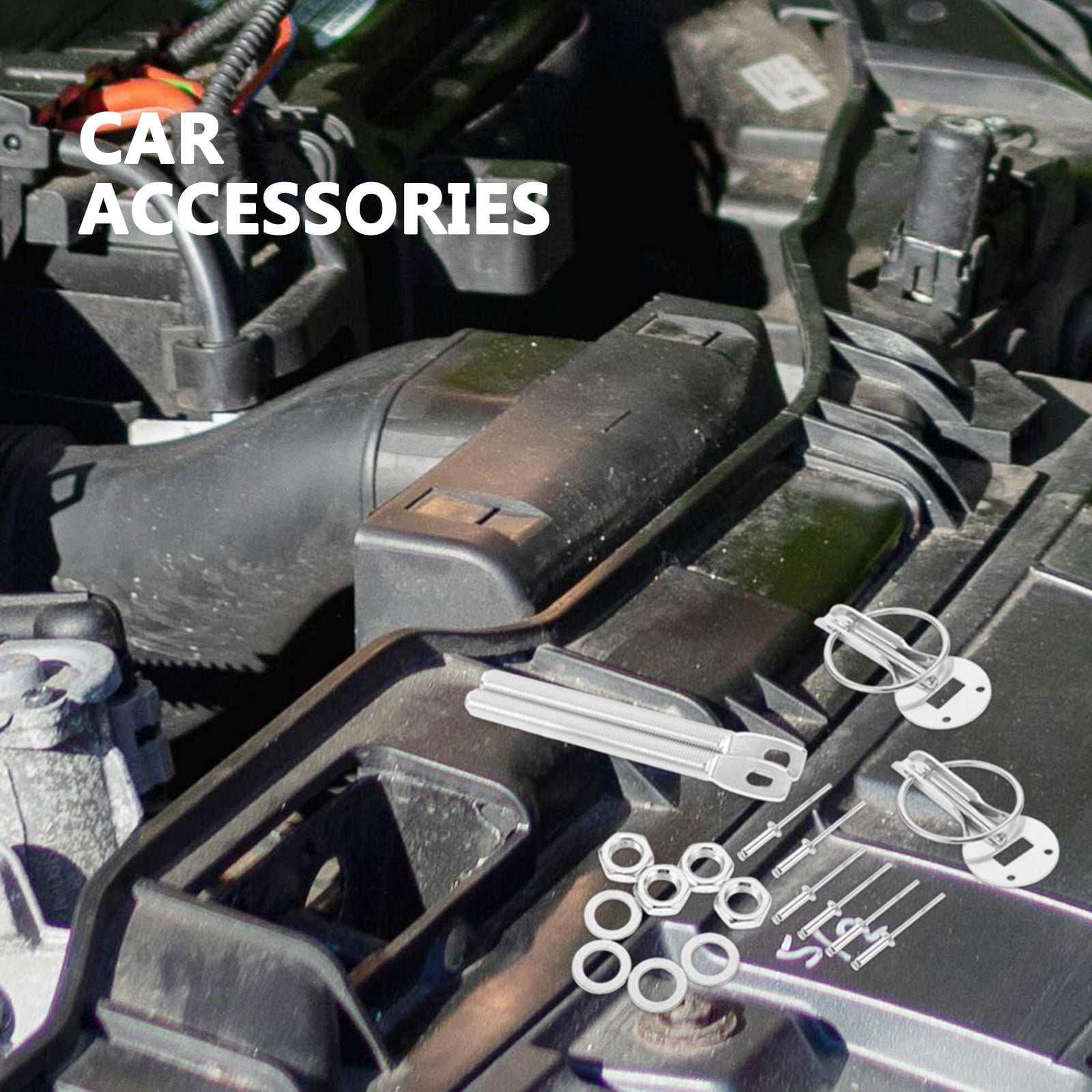 WHAMVOX Hood Pin Kit Stainless Steel Car Hood Pins Kit With Lock For ...