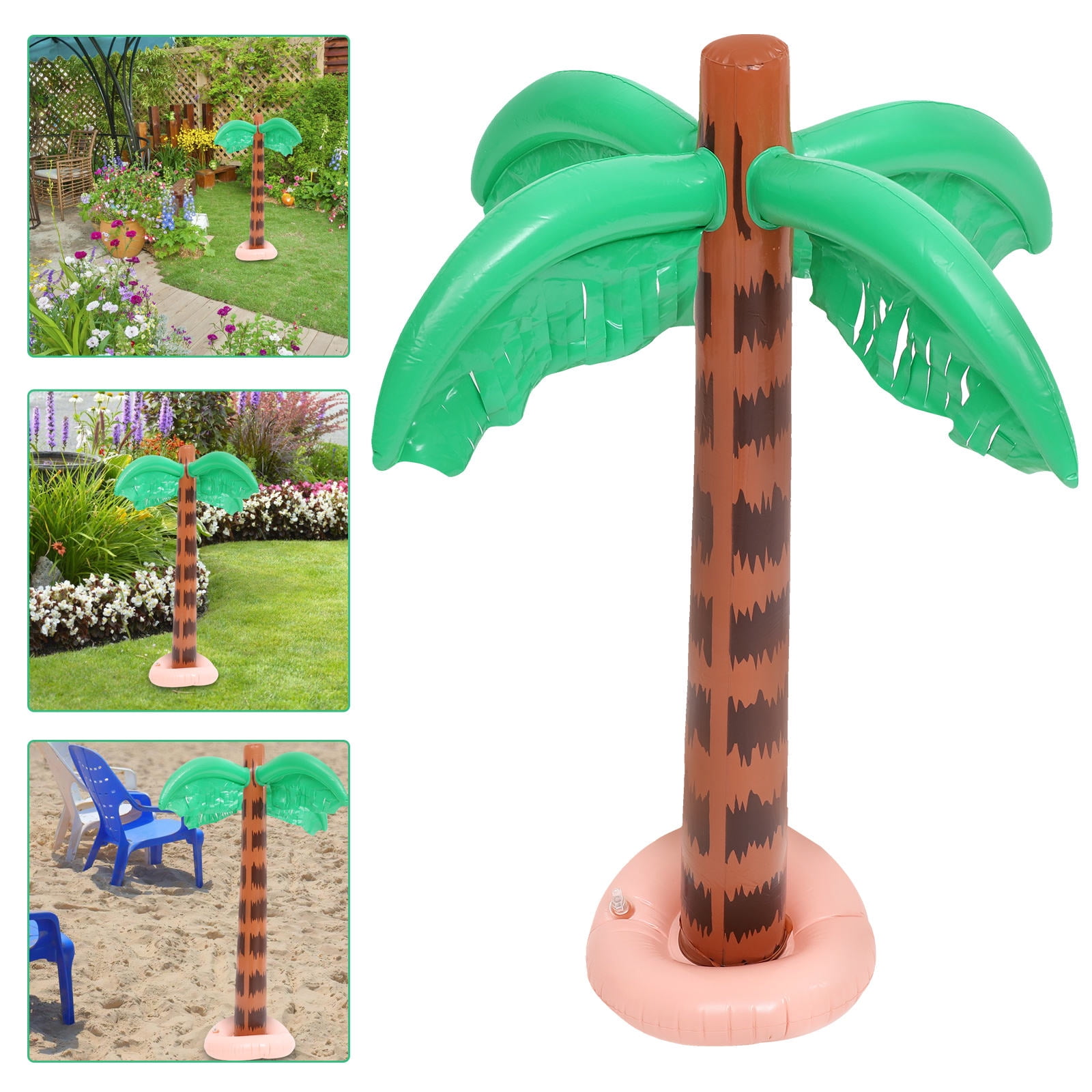 WHAMVOX Inflatable Coconut Tree for Realistic PVC Green Cartoon Tree ...