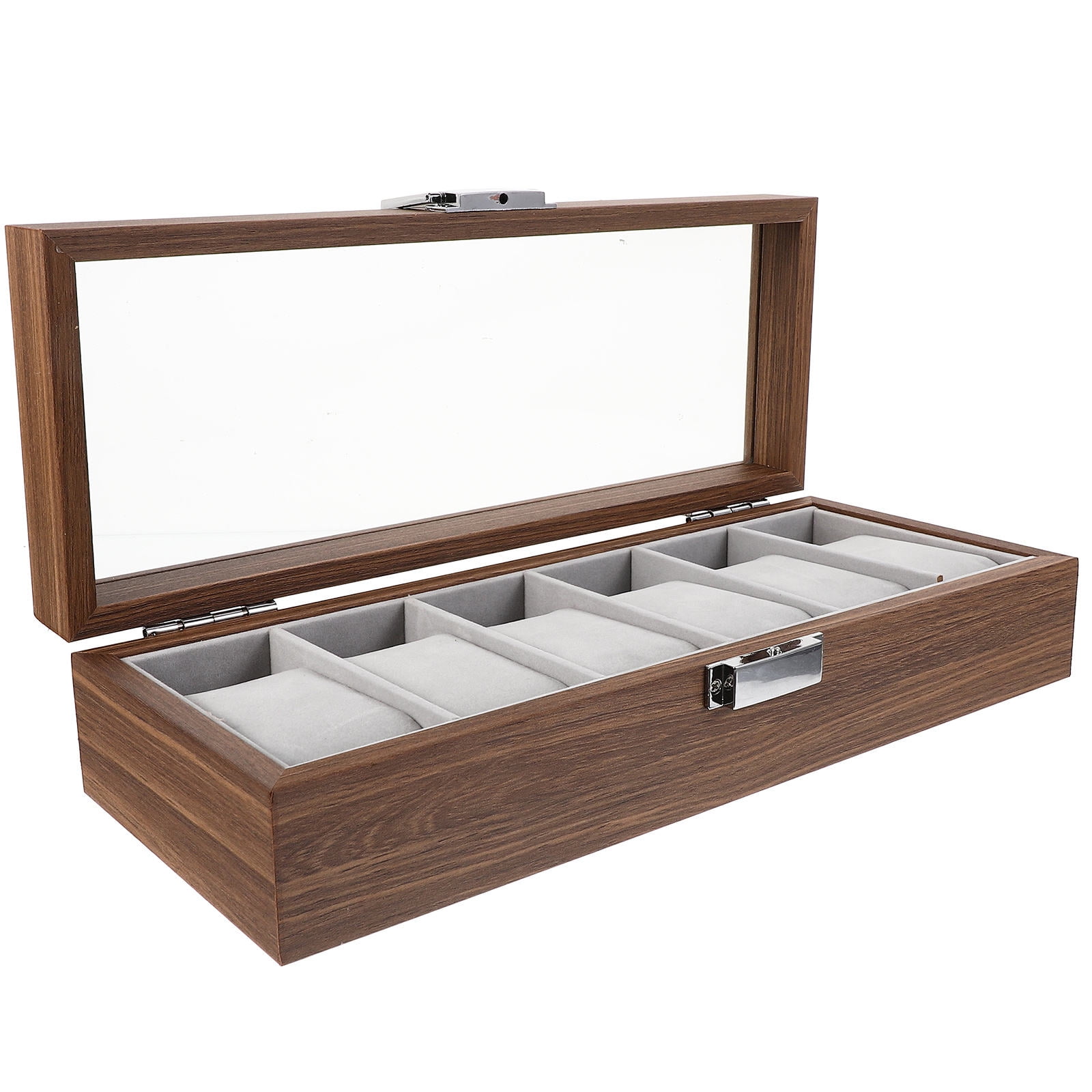 WHAMVOX Jewelry Container Decorative Watch Case Clear Display ...