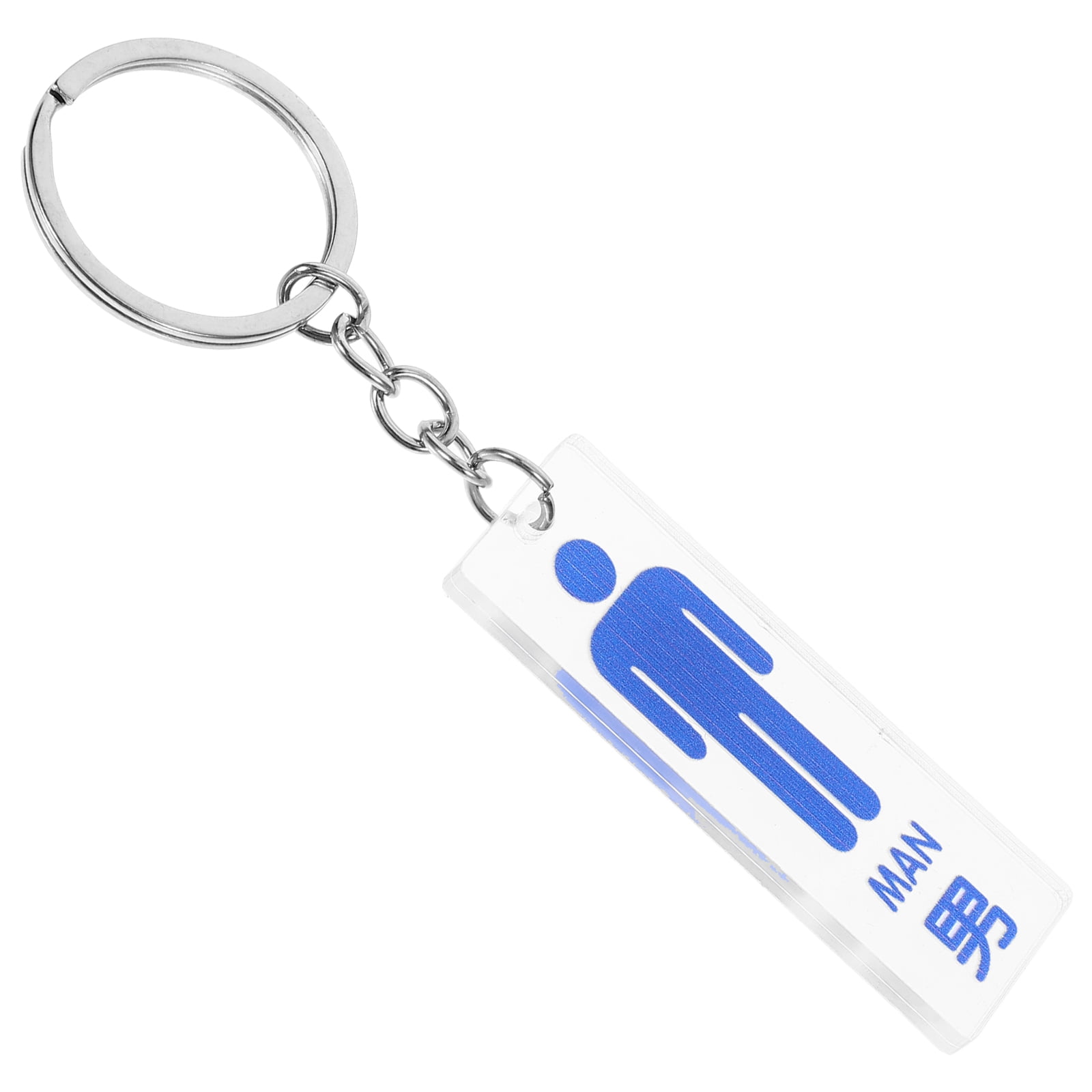 WHAMVOX Keychain Pendant Washroom Locker Tag Women Bathroom Man Blue ...