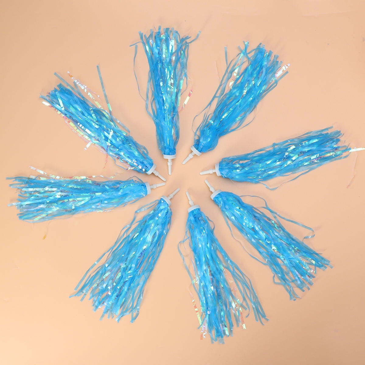 WHAMVOX Kids Bike Handlebar Streamers 4 Pairs of Sky-Blue PVC for ...