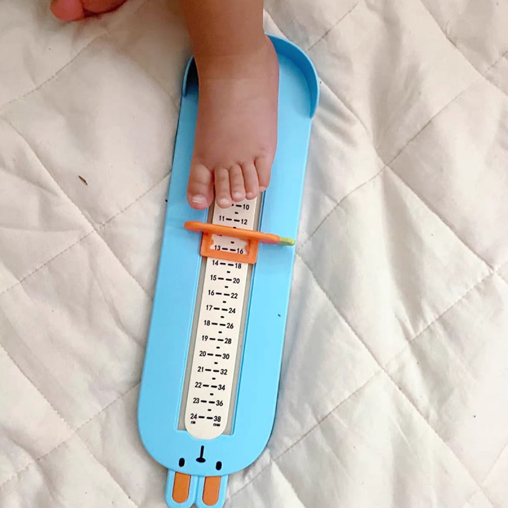 WHAMVOX Kids Foot Measuring Device Blue ABS Plastic Accurate Ruler for ...