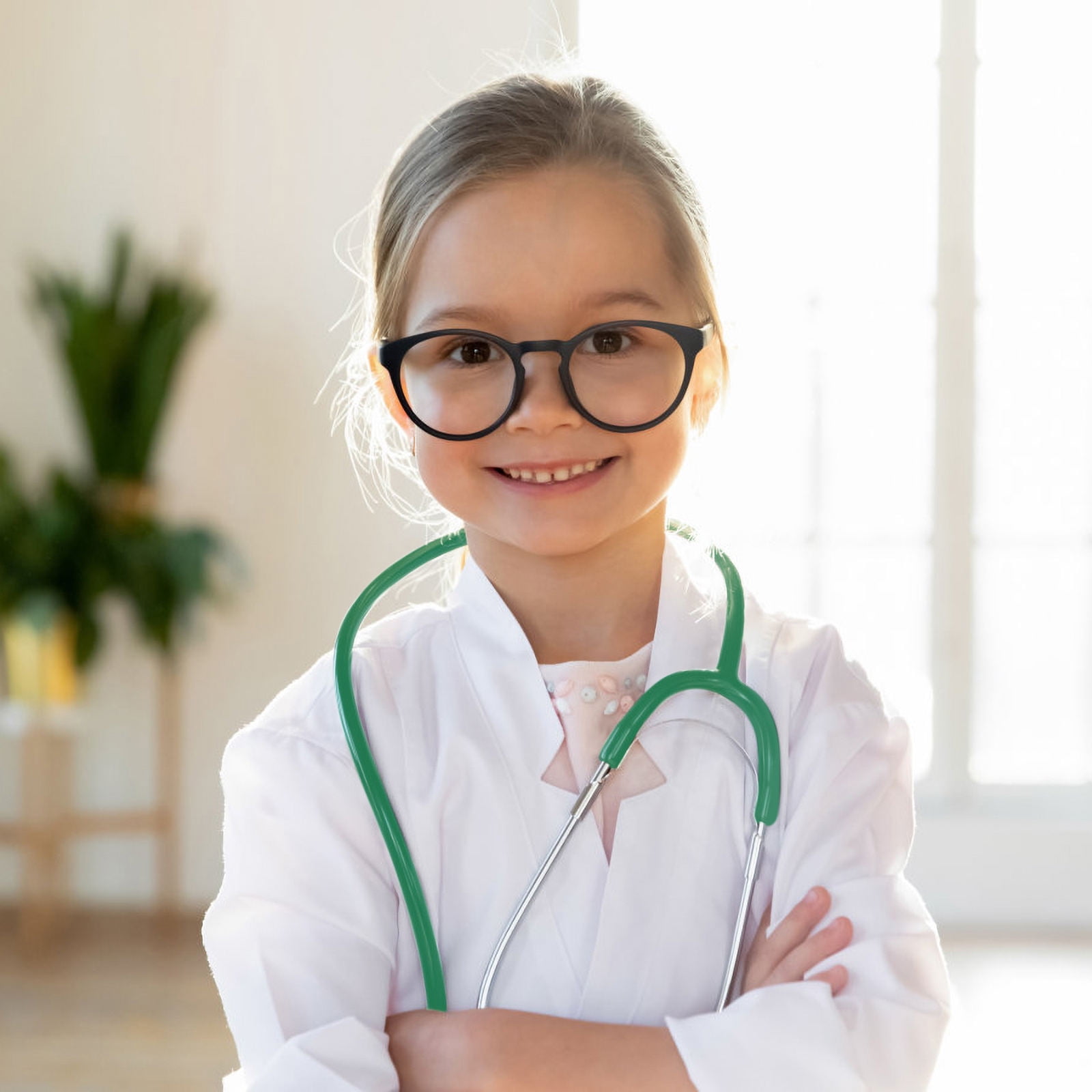 WHAMVOX Kids Green Stethoscope Toy for Doctor Role Play and Educational ...