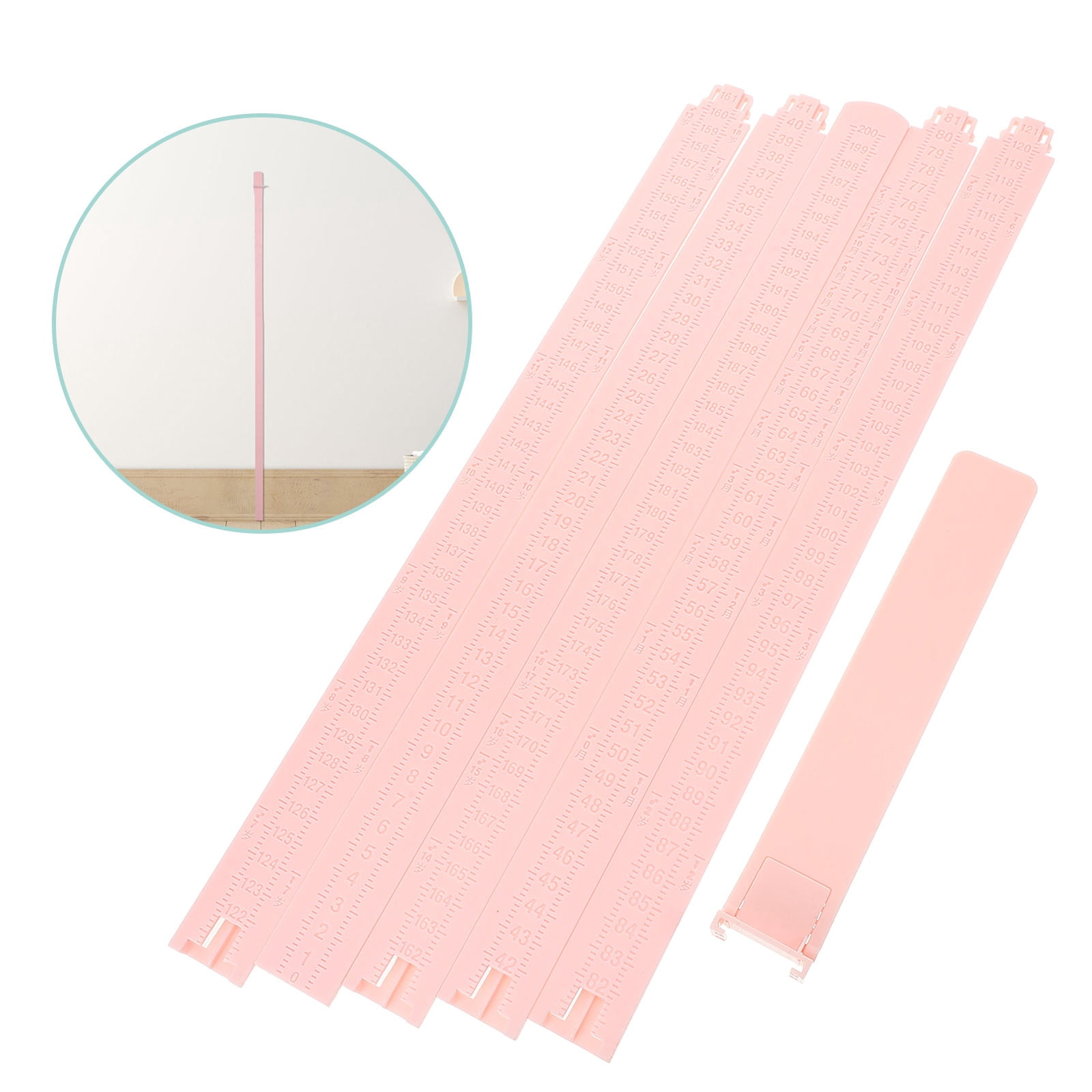 WHAMVOX Kids Growth Chart Wall Hanging Ruler Height Measure Ruler ...