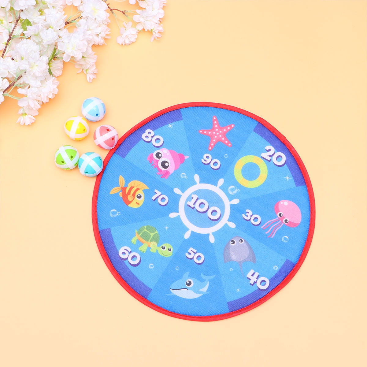 WHAMVOX Kids Interactive Toy Cloth Board with Balls for Throwing Games ...