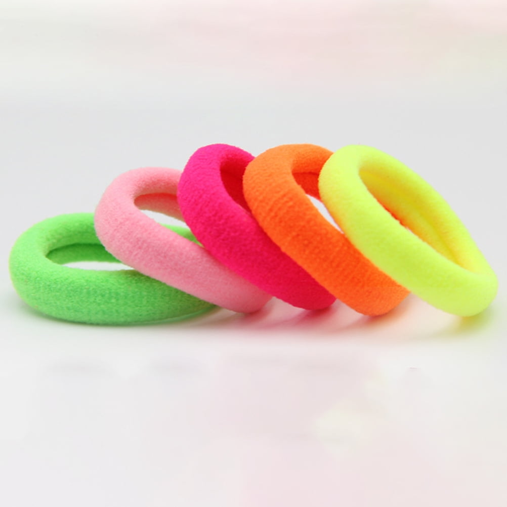 HEANUJJ Hair Elastics For Women Elastic Ponytail Holders Assorted Color ...