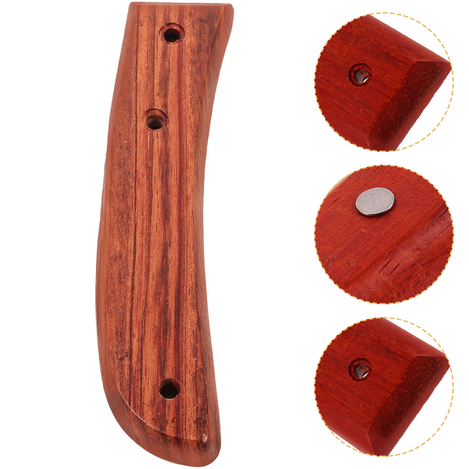 HEANUJJ Circular Wood Handle Kitchen Utensil Brown 1 Pack Cooking Tool ...