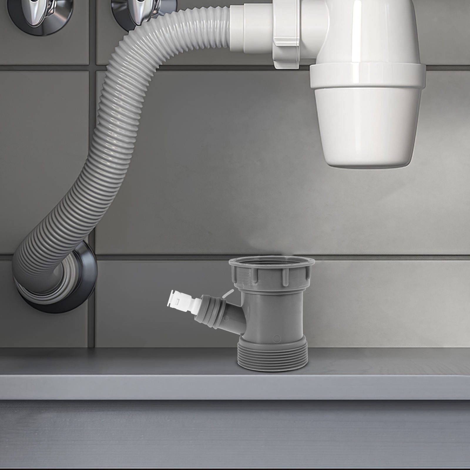 WHAMVOX Kitchen Sink Adapter Versatile Y-Shaped Strainer Connector For ...