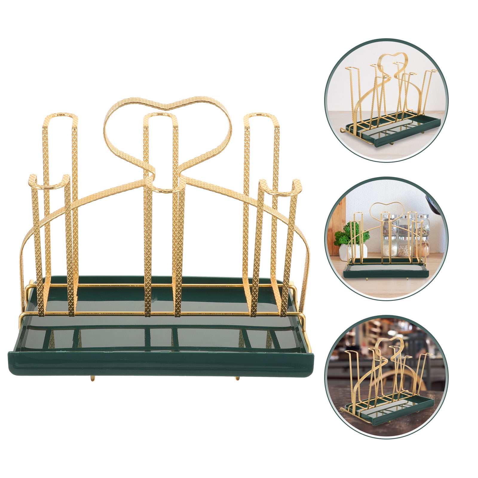 WHAMVOX Kitchen Storage Cup Holder Display Shelf Mug Drying Rack ...