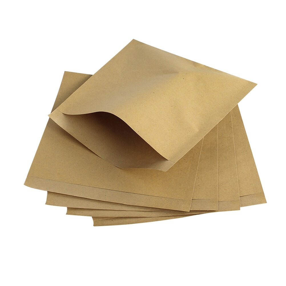 WHAMVOX Kraft Paper Food Bags for Packaging Brown Color Environmentally ...