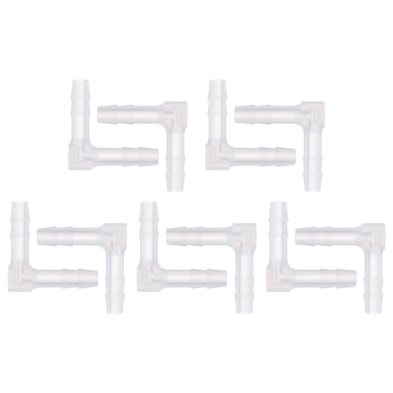 HOOWIFFY Plastic Pipe Connector L Shaped Hose Connector White Hose ...