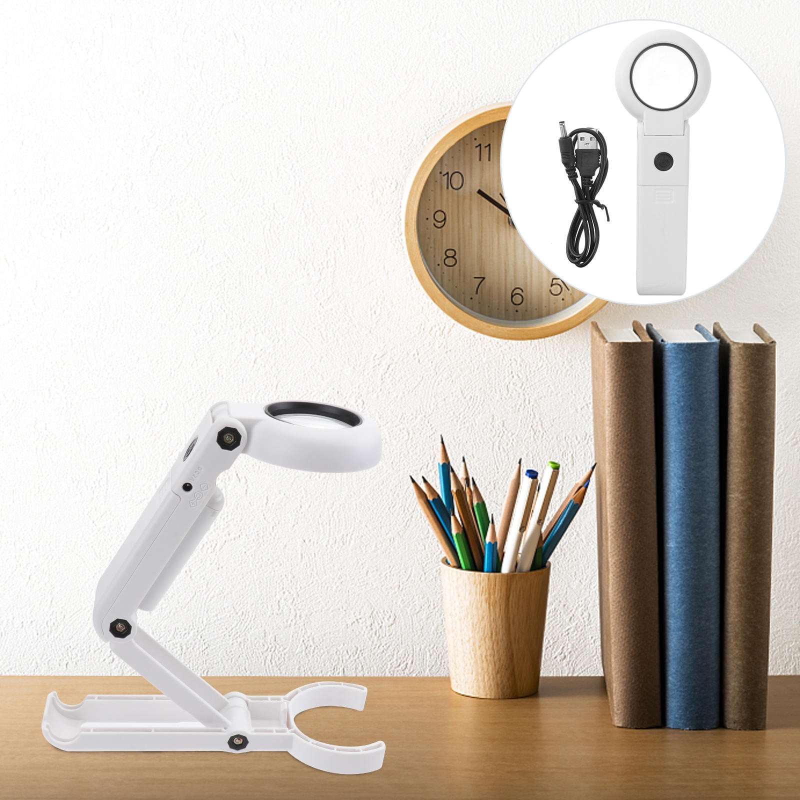 WHAMVOX LED Illuminated Magnifying Glass for Reading with Map Reading ...