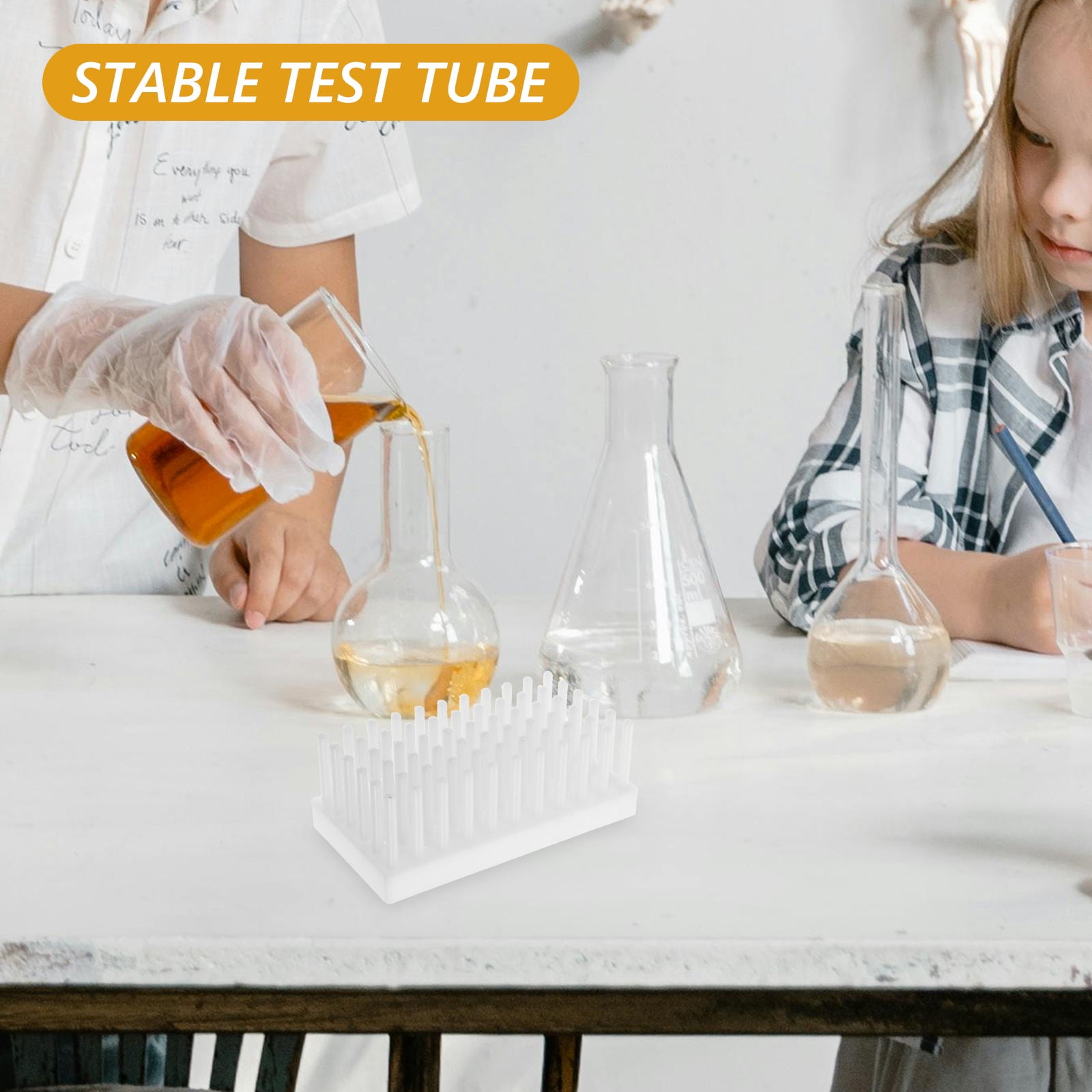 WHAMVOX Laboratory Tube Storage Rack Test Tube Storage Rack Plastic ...