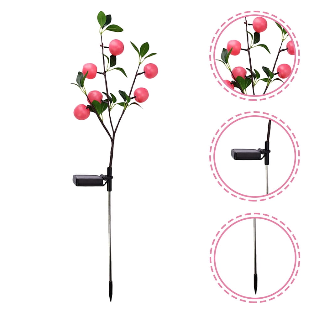 WHAMVOX Landscape Light Solar Powered In-ground Apples Shape Walkway ...