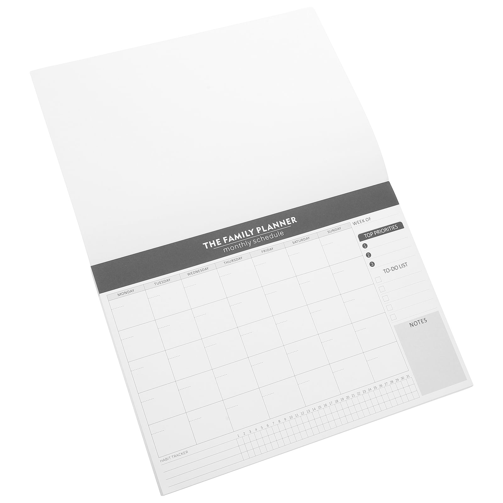 WHAMVOX Large Black Monthly Planner for Students and Teachers with ...
