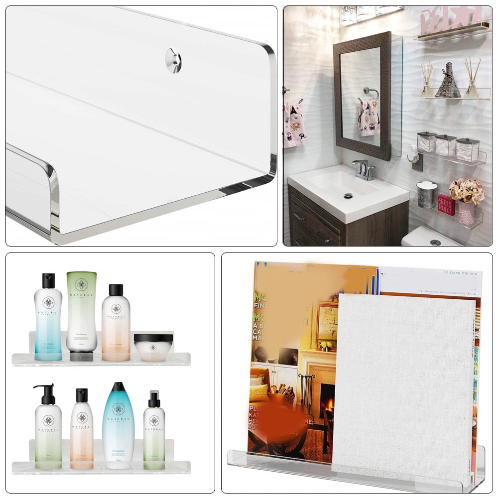 WHAMVOX Large Floating Shelves for Wall Shelf Mounted Strong Bearing ...