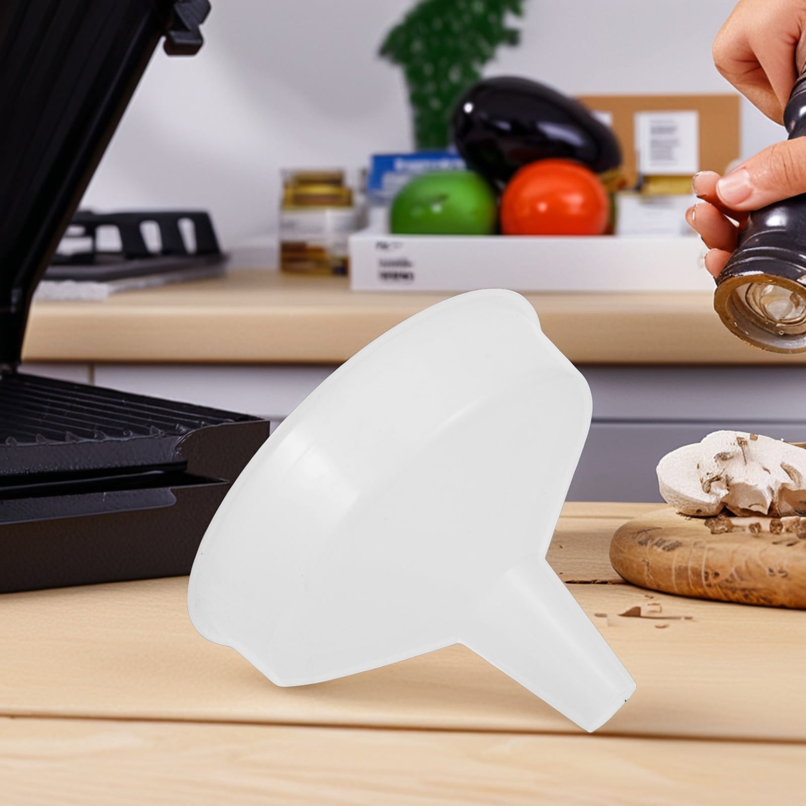 WHAMVOX Large Wide Mouth Funnel For Wine Making White Transparent ...