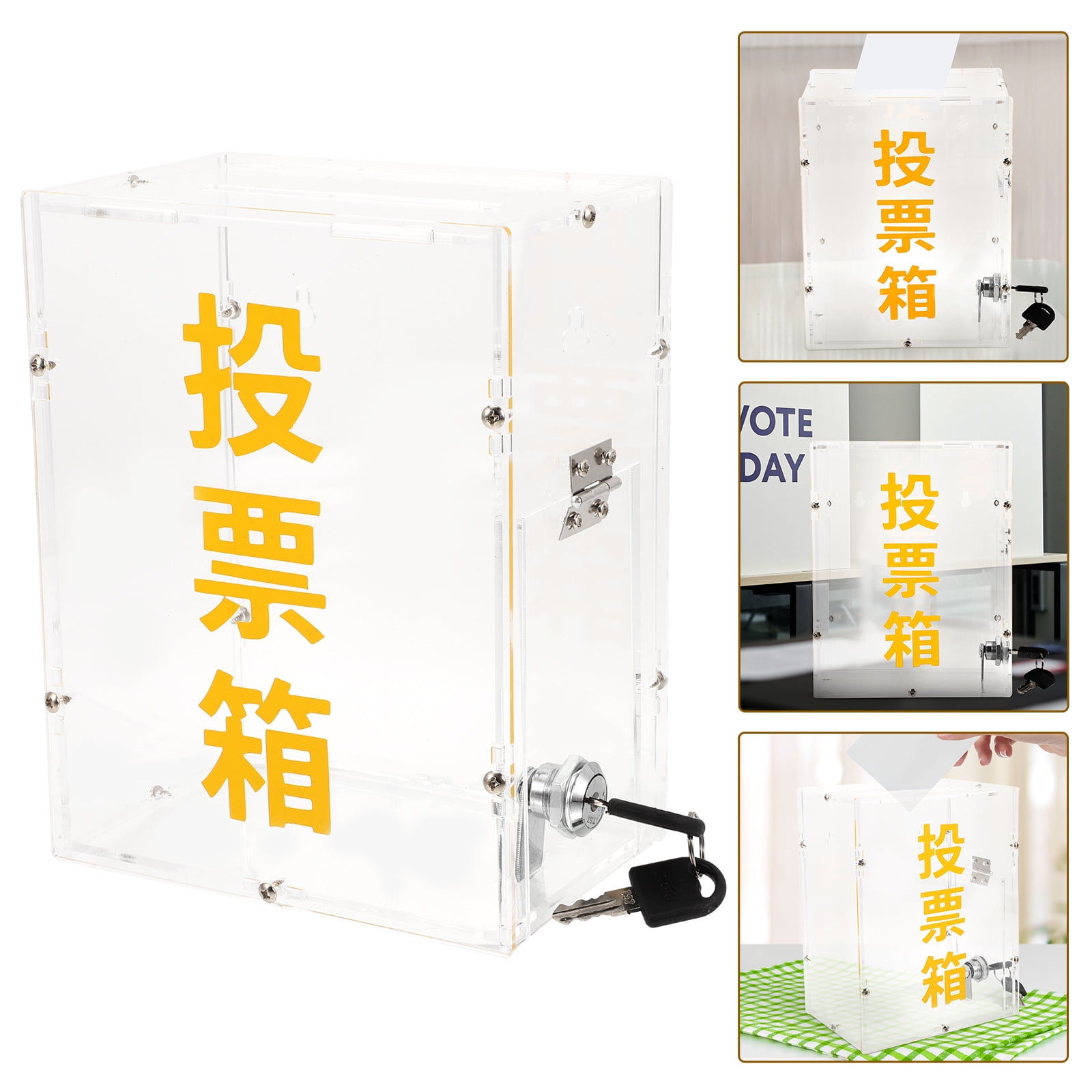 WHAMVOX Letter Container Key Charity Buckets with Lids Really ...