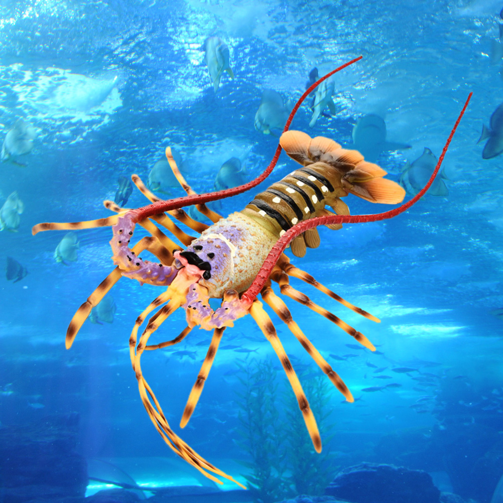 WHAMVOX Lifelike Lobster Toy for Home Decor Multi PVC Small Figurines ...