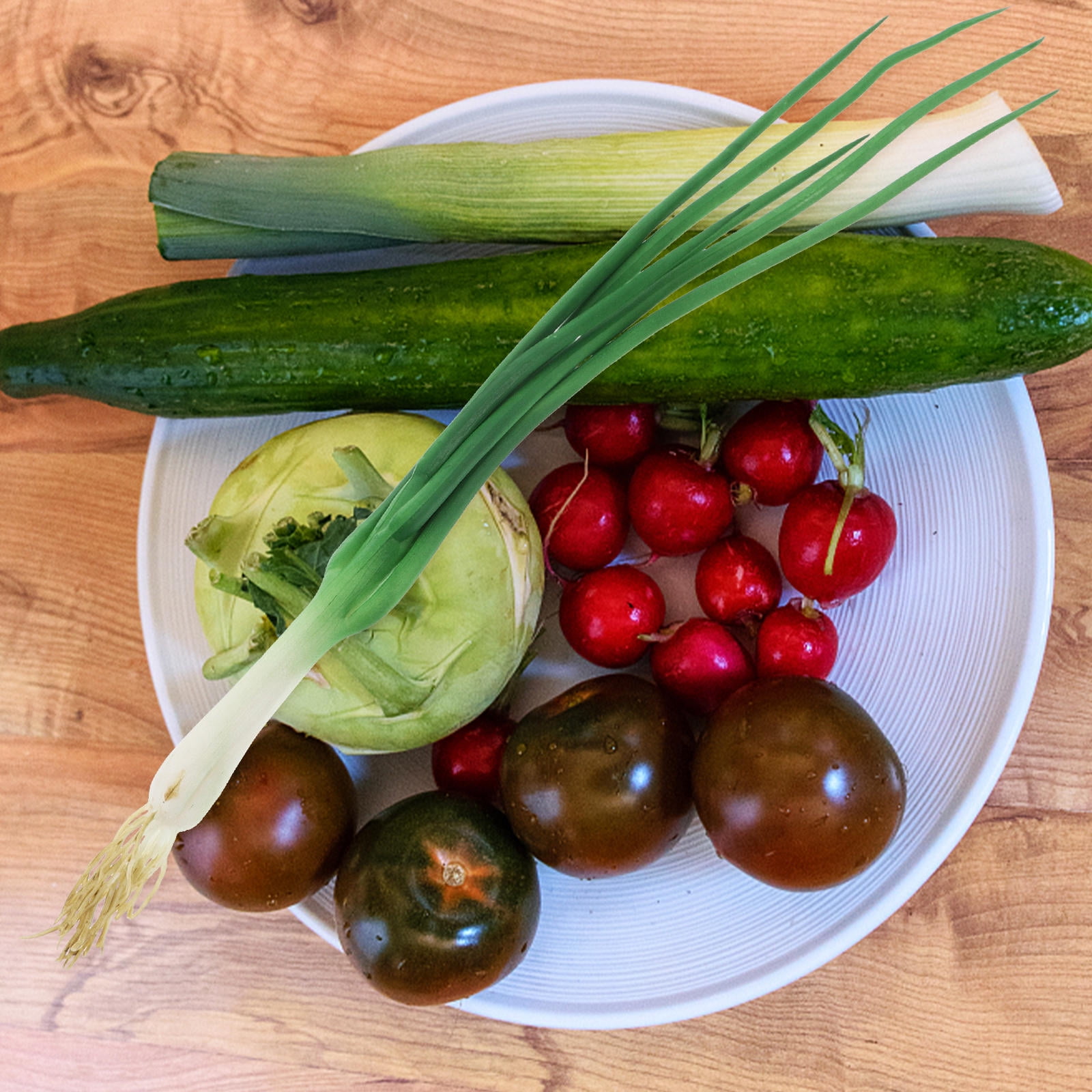 WHAMVOX Lifelike Scallions Artificial Green Onions Fake Scallions Prop ...