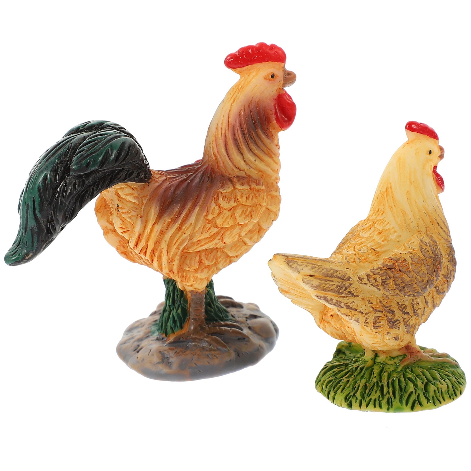 WHAMVOX Lifelike Simulation Chicken Model for Home Decoration Resin ...