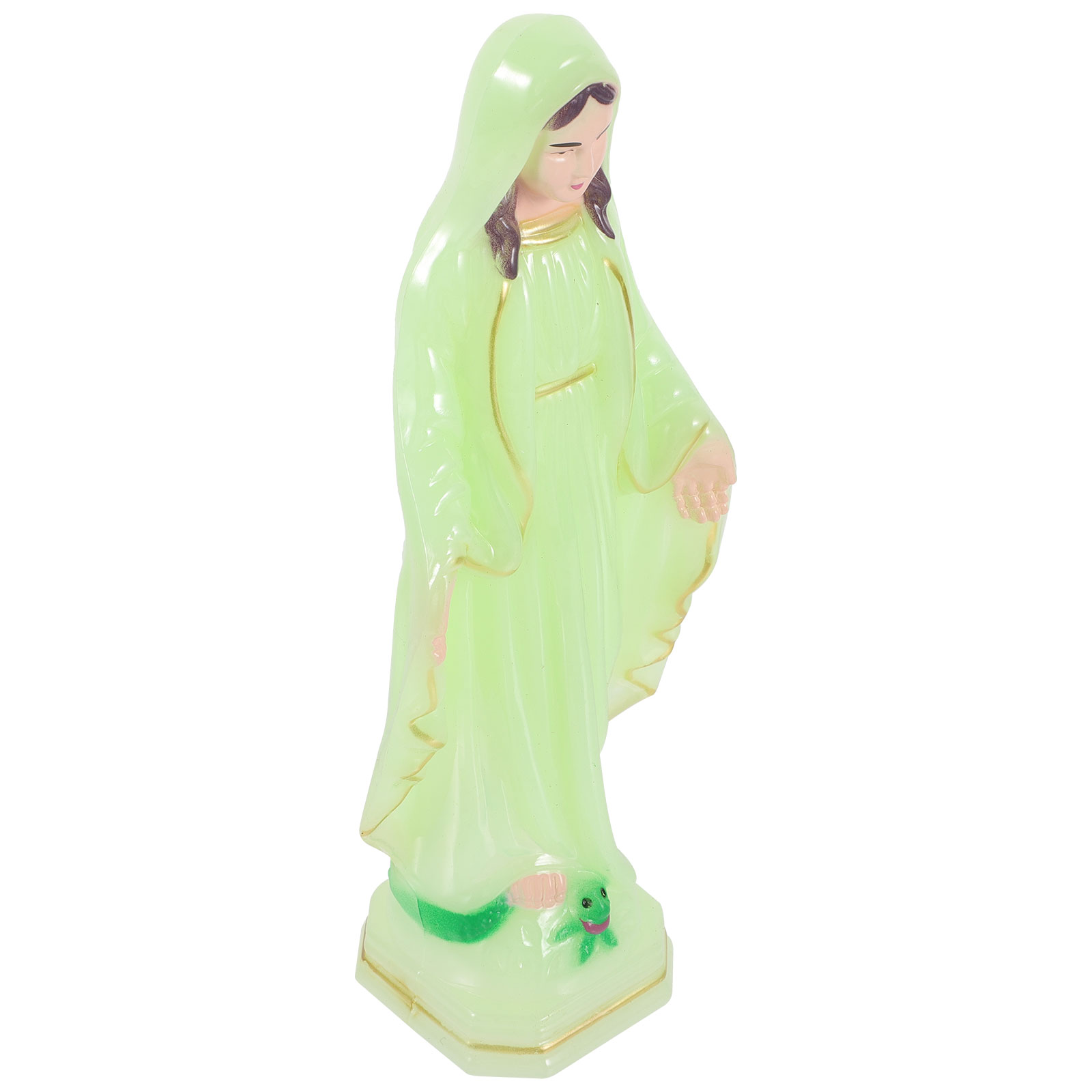 WHAMVOX Light Green Plastic Virgin Mary Statue for Church Decoration ...