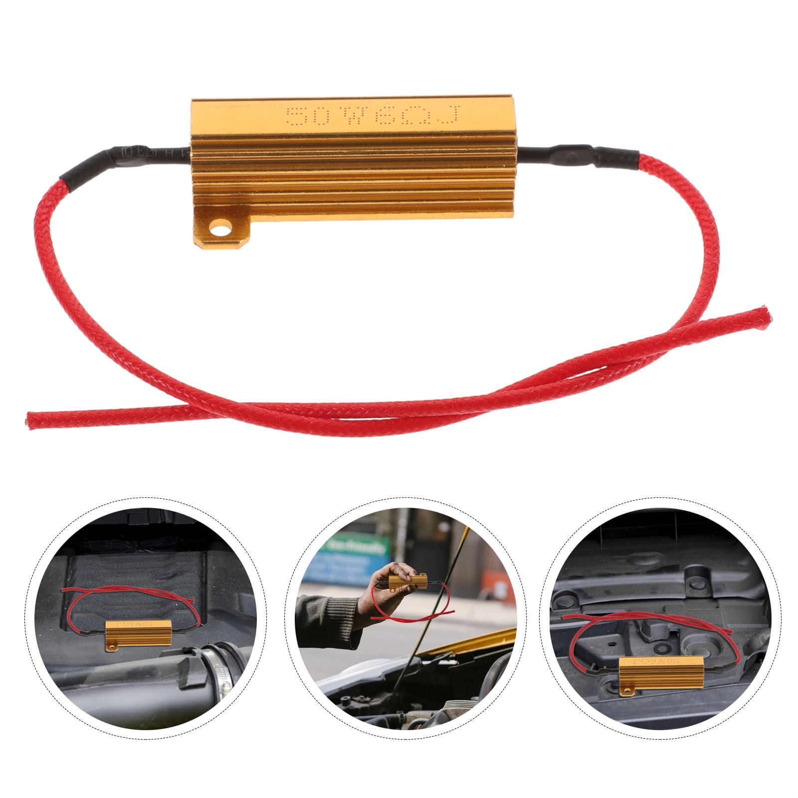 WHAMVOX Load Equalizer for LED Turn Signals Resistors Lights under Focus Golden - Walmart.com