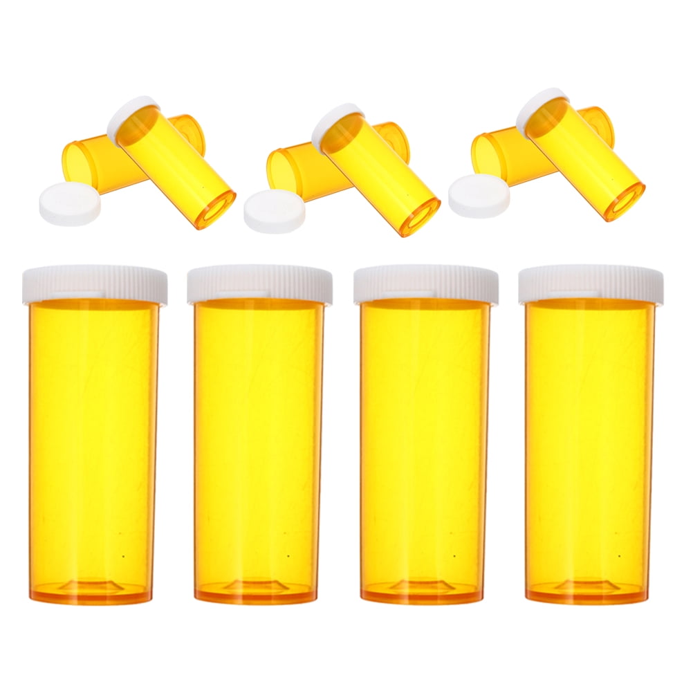 WHAMVOX MLINS 10pcs Empty Plastic Pill Bottles Medication Vials Small ...