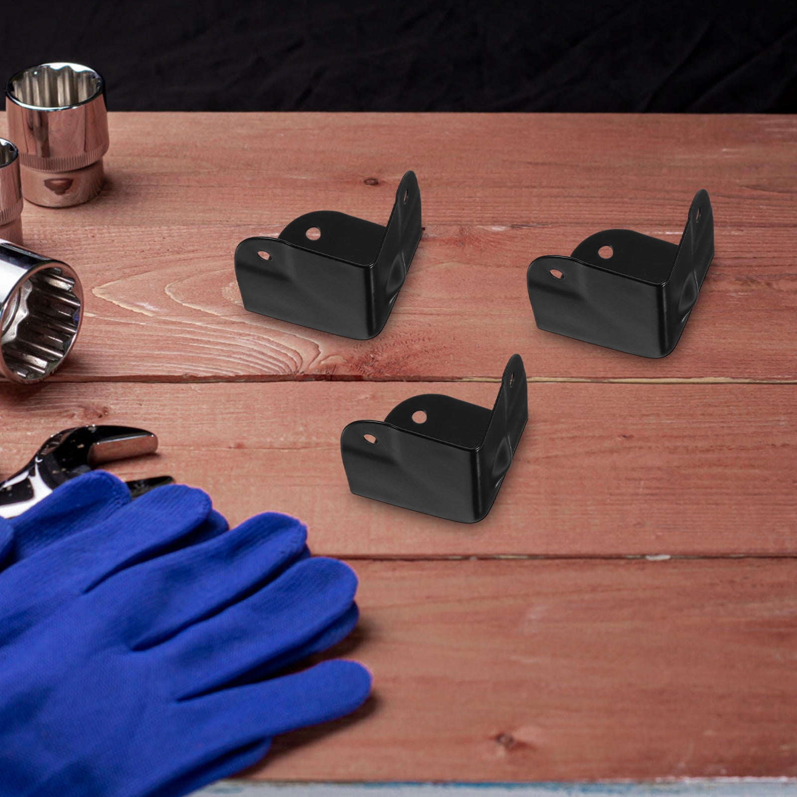 WHAMVOX MLINS 16pcs Metal Speaker Corner Protectors Case Guard Desk ...