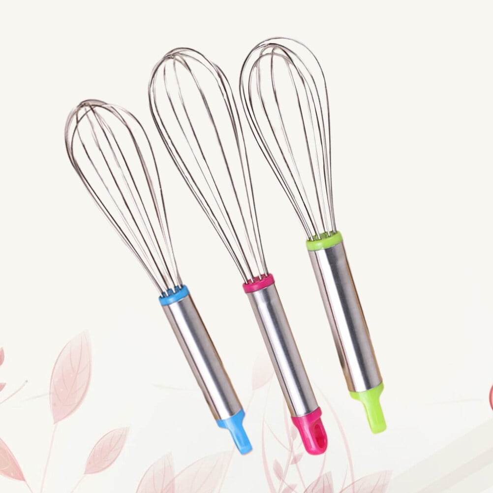 Luxshiny Stainless Steel Mini Whisk Assorted Users 3Pcs 9.82X1.97X1 ...